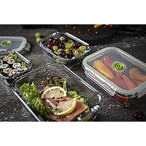 Kuhn Rikon Vacuum Storage System Glass Container, 0.37 Litre