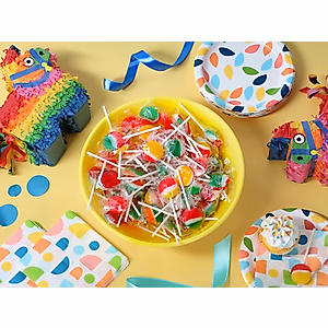 Classic Lollipops - 5 Pounds - Suckers and Lollipops for Kids - Summer Camp Lollipops - Flat Round Candy Pops Individually Wrapped - Assorted Flavors Suckers for Banks, Offices