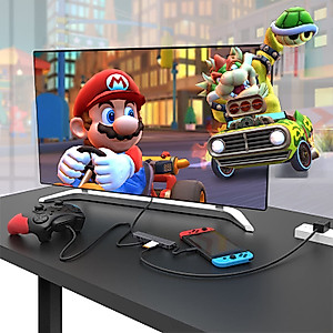 yoxxzus USB-C Hub Multiport Adapter for Switch/Switch OLED/MacBook/iPad Pro/Laptop