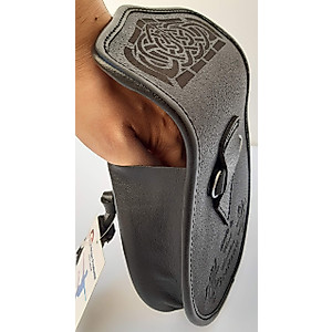 Scottish Kilt Semi Dress Sporran Genuine 100% Real Leather Knot Tassels Sporran