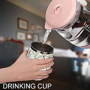 WYUSPGK 304 Stainless Steel Insulated Cup, Tree Branch Print Smooth Rim, Durable & Reusable - Perfect for Office, Home, And Travel