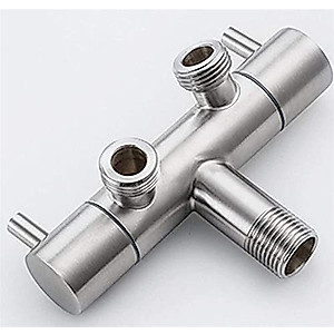 JIYTG Handheld Bidet Spray Kit 304 Stainless Steel Bidet Sprayer Toilet Bidet Spray Gun Companion Set Angle Valve