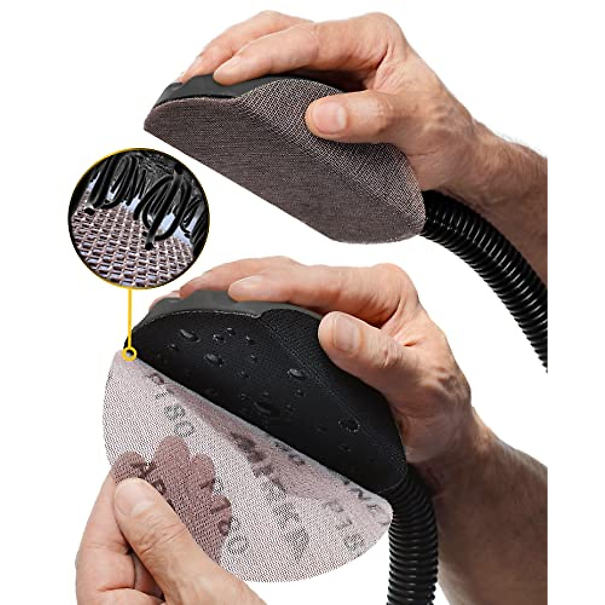 Mirka 9A-241-080 6-Inch 80 Grit Mesh Abrasive Dust Free Sanding Discs, Box of 50 Discs