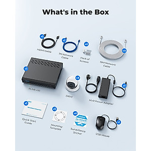 Reolink 4K PoE Security Camera System Bundle, 6pcs 8MP Person/Vehicle Detection Smart PoE IP Cameras, a 8CH NVR Pre-Installed with 2TB HDD(Include 4 x 18M Cat5 Cable)