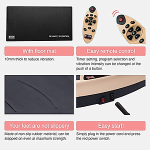 Bodysculpture Exercise Vibration Plate Machine Full Body Workout Compact Size Platform.