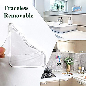 ZC GEL Sticky Gel Pads (10 Pack), As Seen On TV Removable Traceless Gripping Pad Washable Reusable Anti Slip Pad for Car Dashboard Office Home Stick Anything Anywhere, Clear