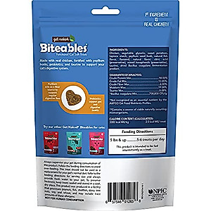 Get Naked Biteables Natural Soft Treats for Cats, Digestive Health Plus, Surf & Turf Recipe, 3 oz, 1 Pouch