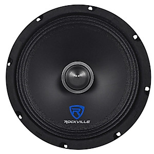 Rockville (8) RXM84 8" 2000w 4 Ohm Mid-Range Drivers Car Speakers, Mid-Bass