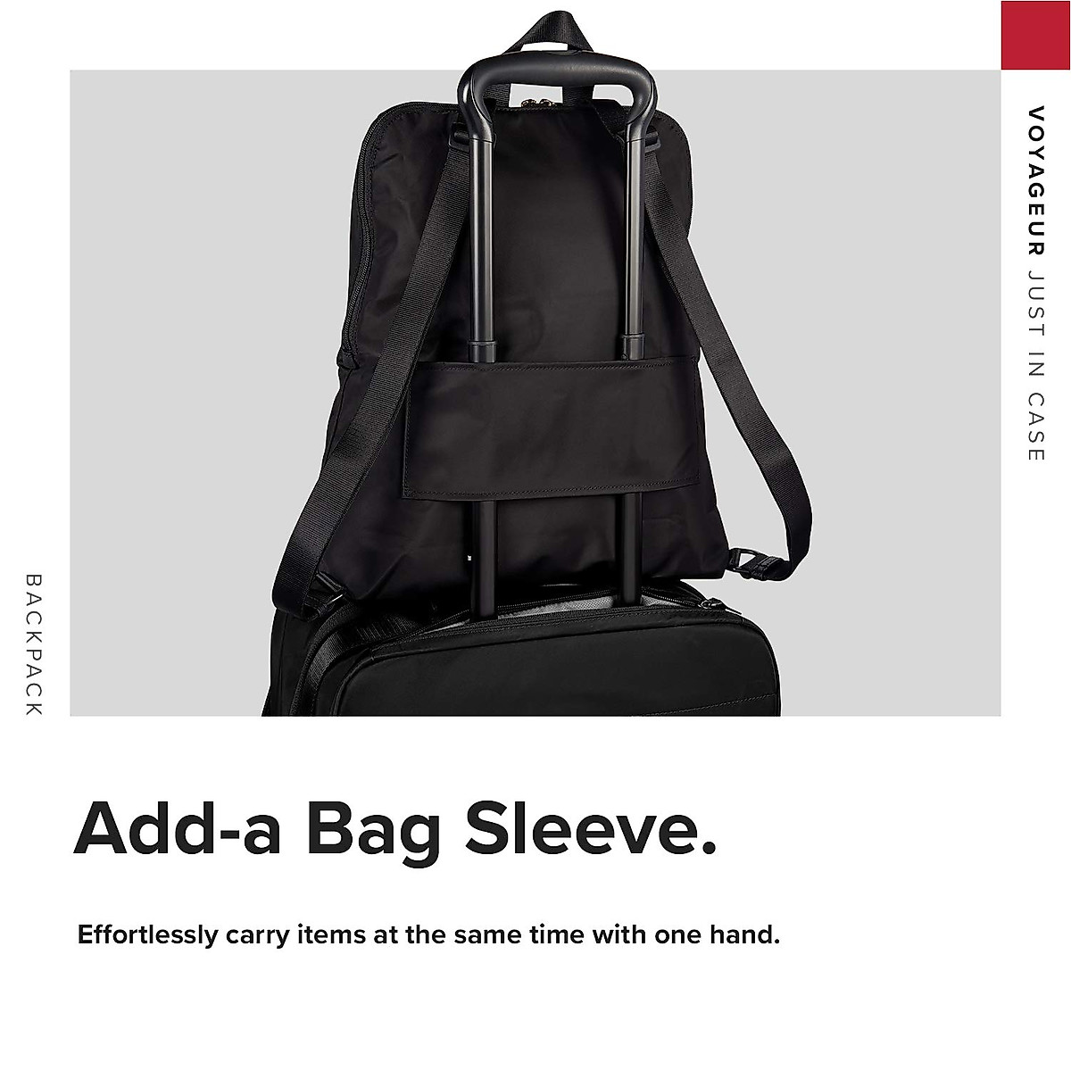 TUMI - Voyageur Just In Case Backpack - Lightweight Foldable Packable Travel Daypack for Women - Black