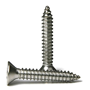 Torx w/Pin Tamper Proof Security Flat Head Sheet Metal Screws 18-8 Stainless Steel - #12 x 1-1/2 (T-25) Qty-25