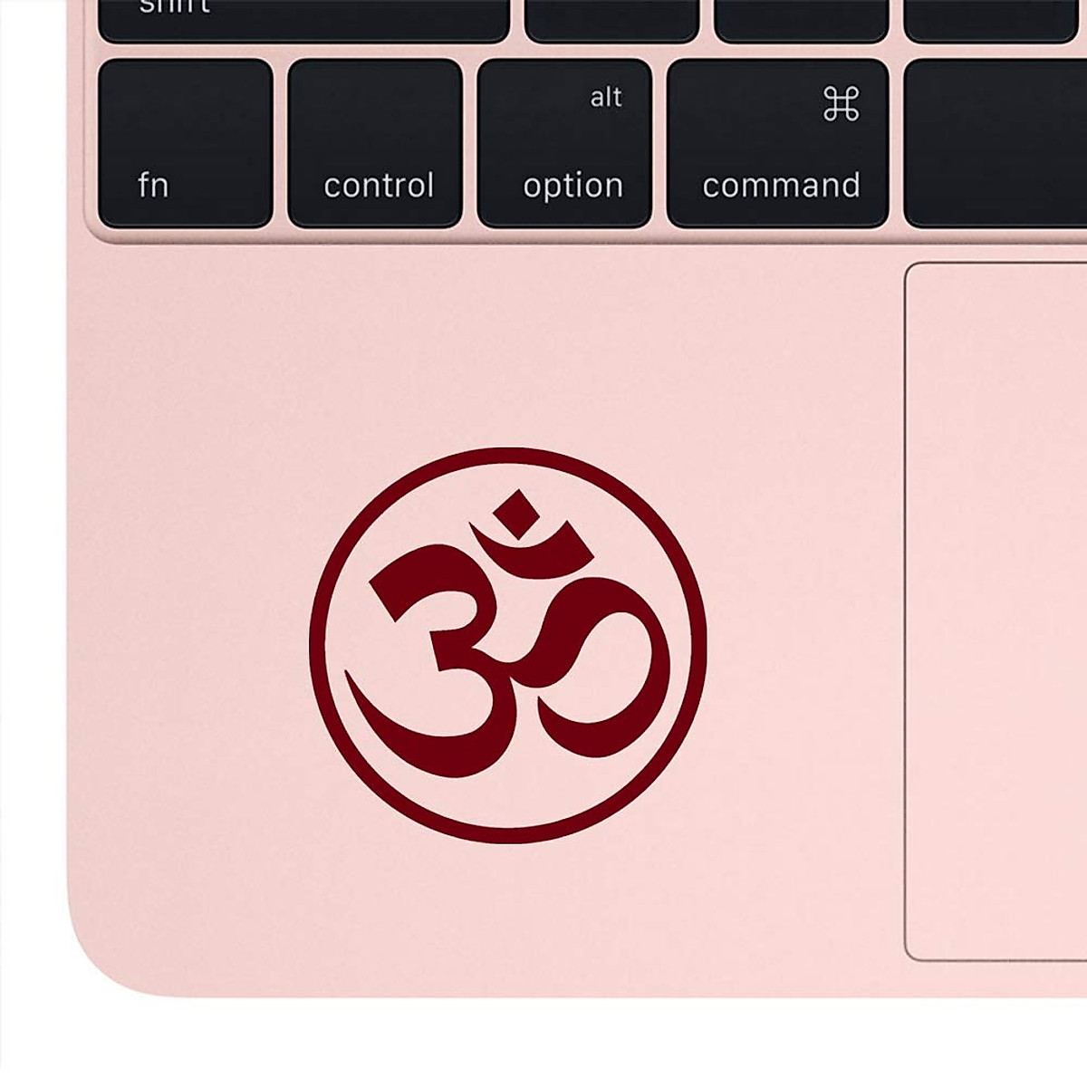 Angdest Yoga Om Aum (Burgundy) (Set of 2) Premium Waterproof Vinyl Decal Stickers for Laptop Phone Accessory Helmet Car Window Bumper Mug Tuber Cup Door Wall Decoration