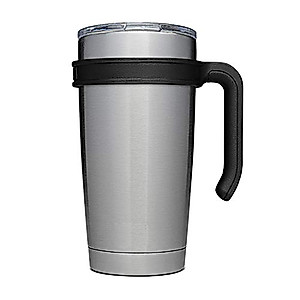 ZYTC 30Oz Tumbler Handle for Yeti,Ozark Trail,Sic Magnum Steel 30 Oz tumblers 2 Pack Black