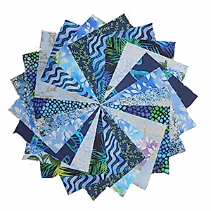 40 5 Inch Midnight in The Garden Quilting Squares Charm Pack by Kanvas Studio 10 colorways