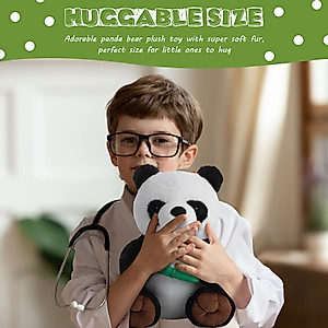 Skylety 5 Pcs Panda Stuffed Animal 14 Inch Mommy Panda Plush Pillow with 4 Baby Small Pandas Soft Panda Plush Set Gift for Christmas Birthday Party Favors(Classic Style)