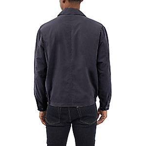 London Fog Men's Auburn Zip-Front Golf Jacket (Regular & Big-Tall Sizes), Navy, Large