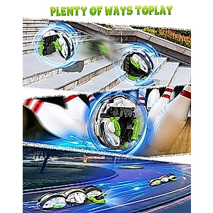 2023 Remote Control Car Snake 360° Rolling - RC Stunt Snake Car with LED Lights，2 Batteries 60+min，Indoor/Outdoor Toys for Kids Ages Age 6-12，Gifts for Christmas Birthday