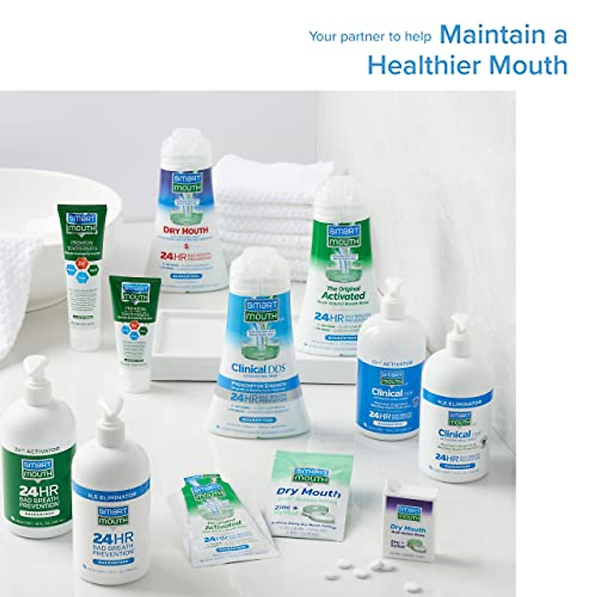 SmartMouth Original Activated Mouthwash & Single Packs, Travel Mouthwash, Fresh Mint