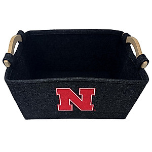 ShopInstaPets NCAA Officially Licensed Basket | Great for Dog Toys & Home Use (Nebraska Cornhuskers)