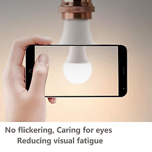 ZwwYvv LED Light Bulb 65 Watt Equivalent, A19 Energy Efficient 9W,880 Lumens, 2700K Soft White, Non-Dimmable, 30,000 Hour Lifetime,Frosted,2 Count (Pack of 1)