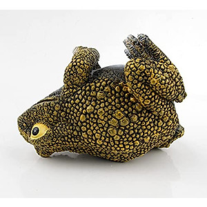 ABEESEA Frog Toad Sculptures Garden Statues Yard Art Resin Decorations Outdoor Outdoor Toad Figurine for Gardens,patios and lawns,Brown