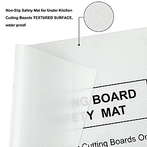 Haull 6 Pcs Non slip Cutting Board Mats Non Absorbent Safety Mat for Under Kitchen Cutting Boards, Dishwasher Safe, 16 x 10 Inches