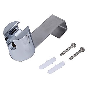 Shanrya Toilet Bathroom Attachment, No Plumber Required Electroplating Easy to Install Modern and Fashion Toilet Bidet Sprayer Holder, for Bathroom Bidet Sprayer(Dedicated Socket, 12)