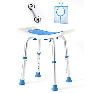 Leagent FSA HSA Eligible Shower Chair for Inside Tub, Shower Stool for Inside Shower, Shower Seat for Bathtub, Adjust Bath Chairs for Elderly/Disabled