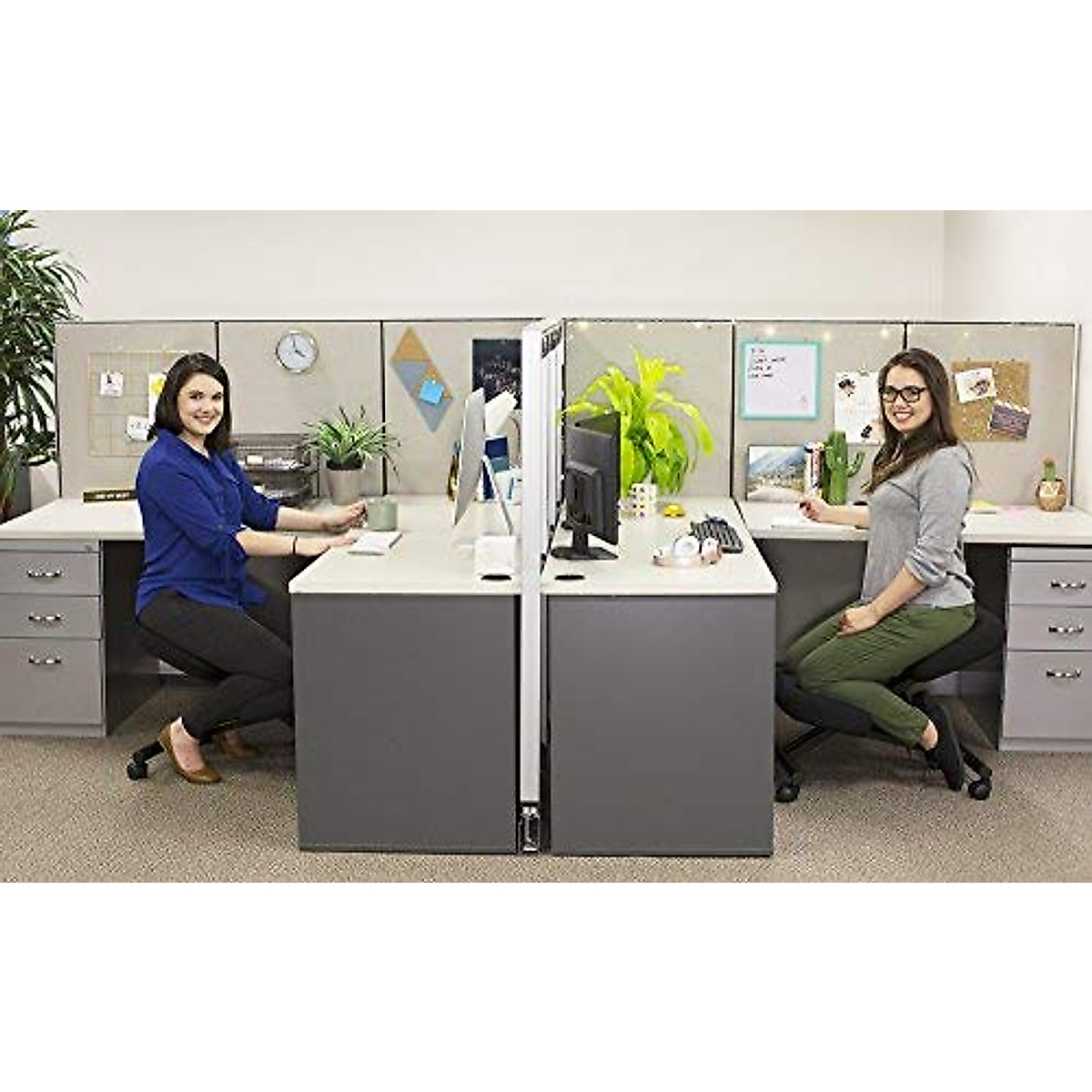 Posture Pro Ergonomic Kneeling Chair with Wheels | Fully Adjustable Mobile Office Seating | Improve Posture & Relieve Back Pain | Easy Assembly | Kneeling Desk Chair for Home, Office & School (Black)