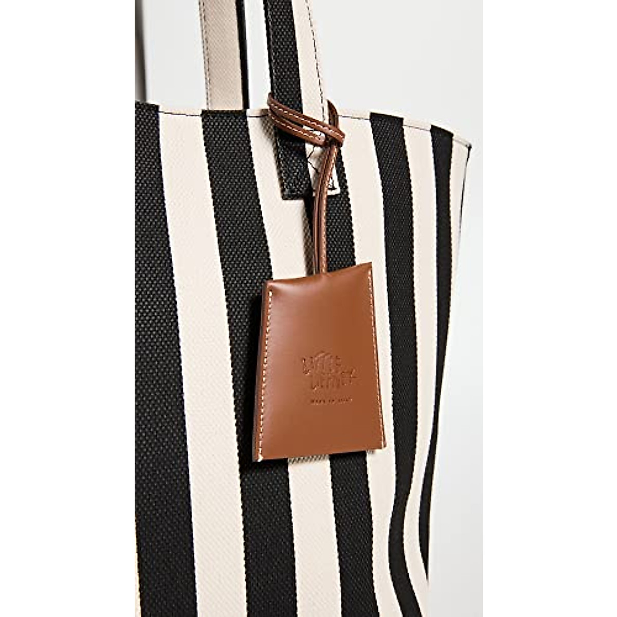 Little Liffner Women's Stripe Tote, Black/White, One Size