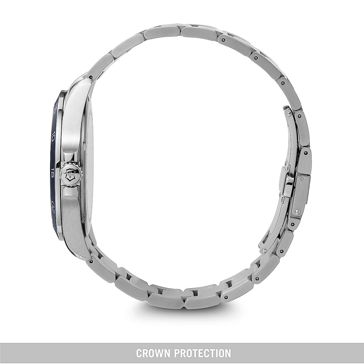 Victorinox Fieldforce Chrono Black Dial Stainless Steel Bracelet Watch 42mm - 241855