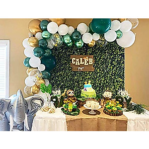 3D Green Leaves Photography Backdrops Spring Nature Outdoorsy Newborn Baby Shower Backdrop Wall Art Wedding Birthday Party Decoration Photo Background Studio Props Cake Table Booth 7x5ft