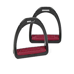 Shires COMPOSITI PREMIUM PROFILE STIRRUPS (Adults, Raspberry)
