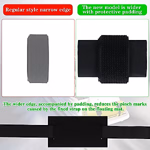 3 Set Floating Water Mat Straps with Pad Protectors, Floating Water Pad Straps Reusable Securing Straps for Storing Mats Up to 18 Feet Long or Shorter, Floating Mat Accessories, Storage Straps