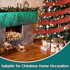 20 Pieces Parade Float Decorations with Foil Fringe Garland Set of 8 and Metallic Twist Garland Set of 12 Shiny Metallic Tassel Banner Ideal for Christmas Floats Party Wall Hanging Decorations