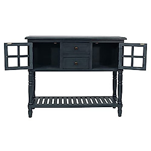Decor Therapy Morgan Two Door Console Table, Antique Navy