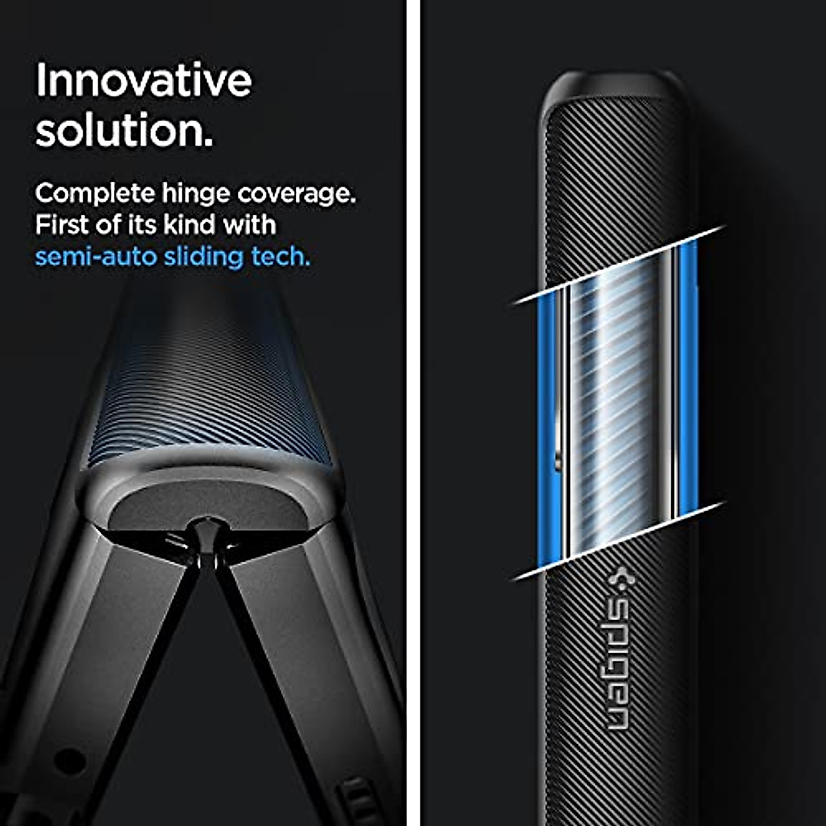 Spigen Slim Armor Pro [Hinge Coverage] Designed for Galaxy Z Fold 3 5G Case (2021) - Black