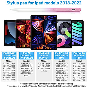 Stylus Pen for ipad, Active Pencil with Quick Charge, Palm Rejection Tilt Sensor, Magnetic Pen Compatible with 2018-2022 iPad Pro 11"/12.9",iPad 10/9/8/7/6,iPad Mini 5/6,iPad Air3/4/5
