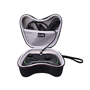 LTGEM Controller Case Compatible with Razer Wolverine V2 / Wolverine V2 Chroma Wired Gaming Controller（Black+Gray）