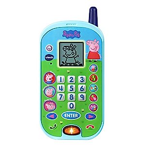 VTech Peppa Pig Let's Chat Learning Phone Blue 6.7 x 3.2 x 0.9 inches