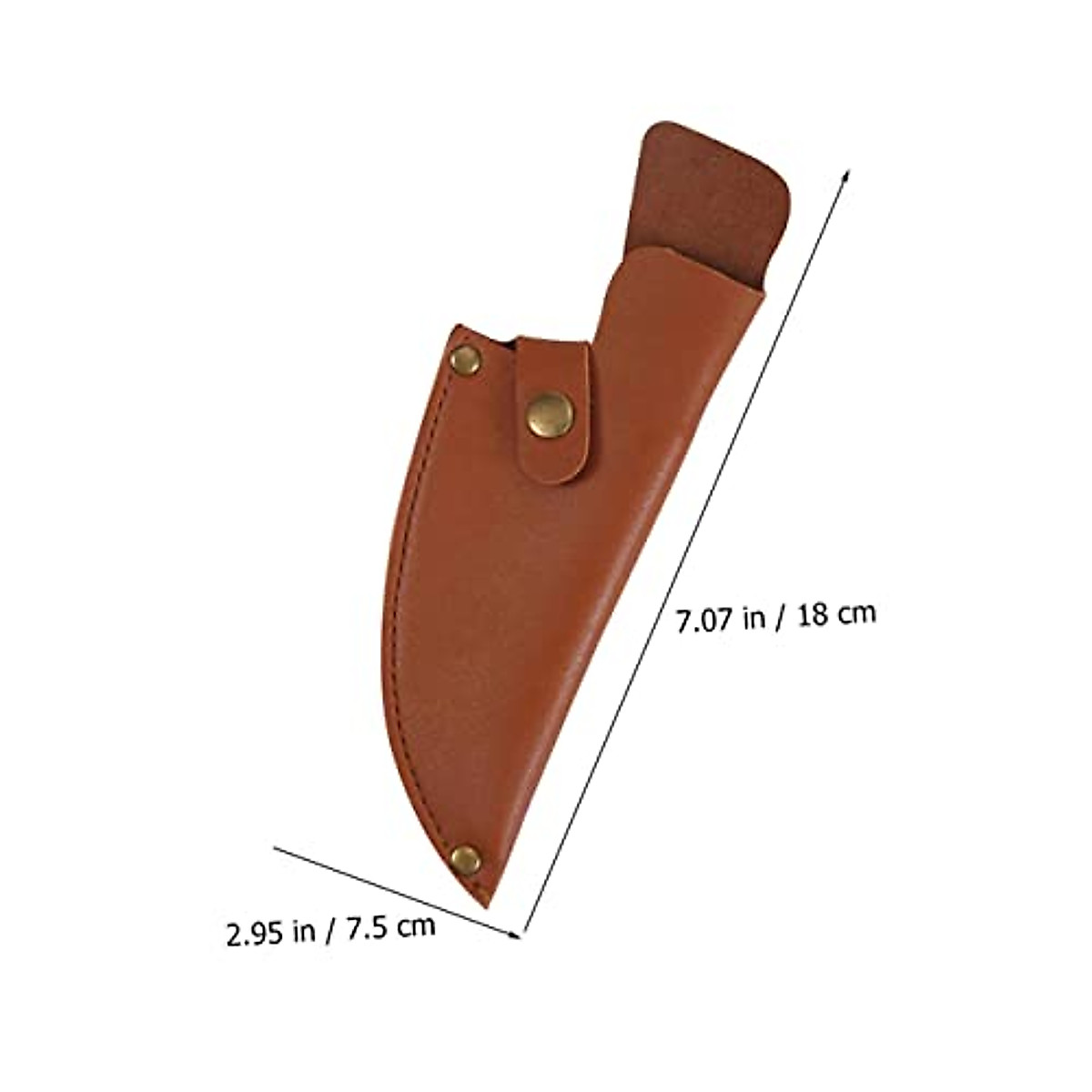 UPKOCH 4 pcs Scabbards Leather Cover Blades Protector or Portable Sleeves Sheaths Sheath Camping Heavy Reusable Hef Cutters Protectors Case Household Scabbard Universal Brown Chef