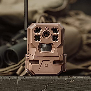 Moultrie Edge Cellular Trail Camera -Auto Connect - Nationwide Coverage - 720p Video with Audio - Built in Memory - Cloud Storage - 80 ft Low Glow IR LED Flash