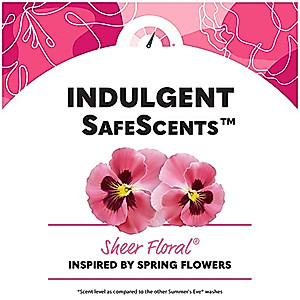 Summer's Eve Sheer Floral Daily Refreshing Feminine Wipes, Removes Odor, pH balanced, 32 Count, 4 Pack