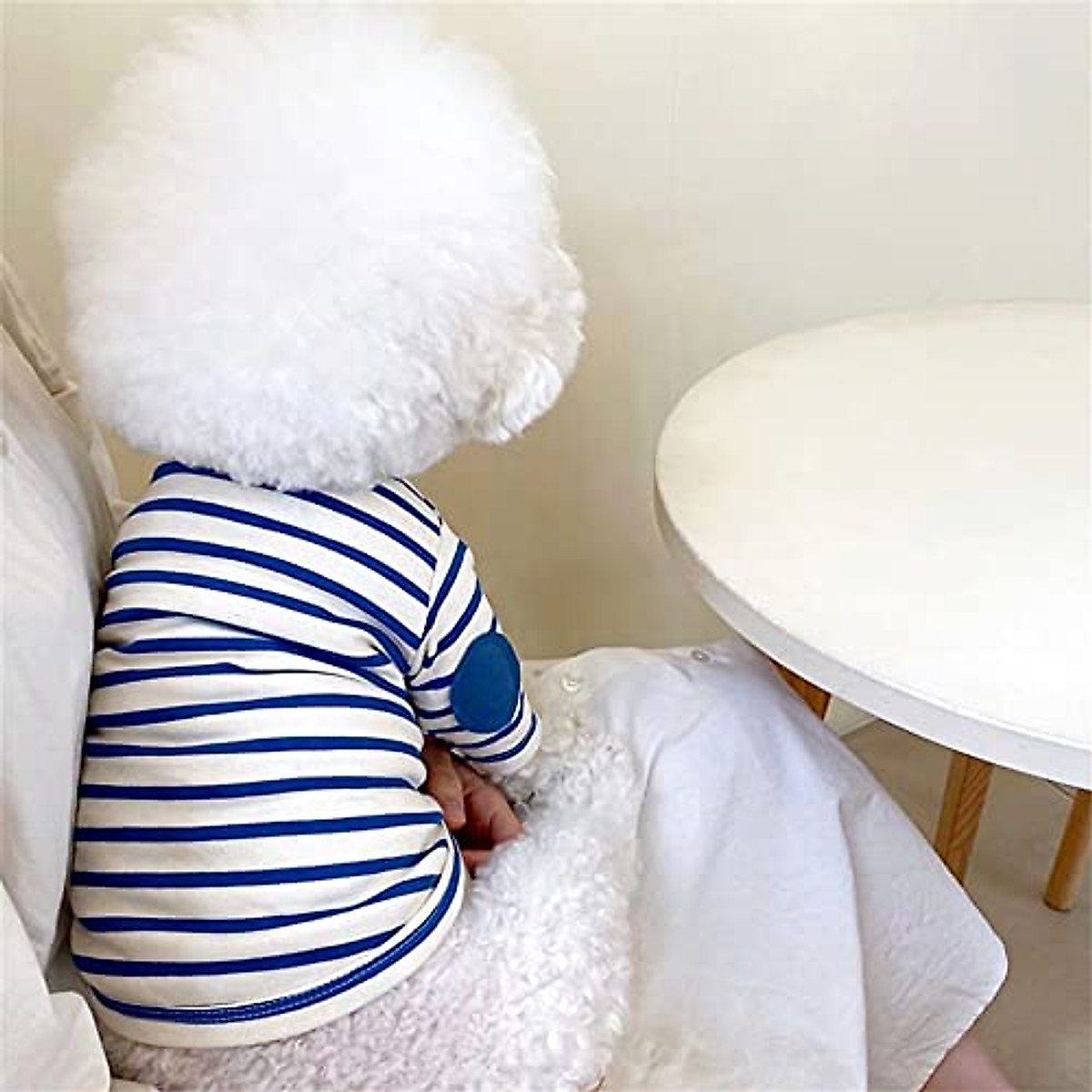 Dog Shirt for Small Dogs Basic Striped T-Shirts 100% Cotton Pet Clothes Puppy T-Shirts Cat Tee Soft Breathable Dog Shirts