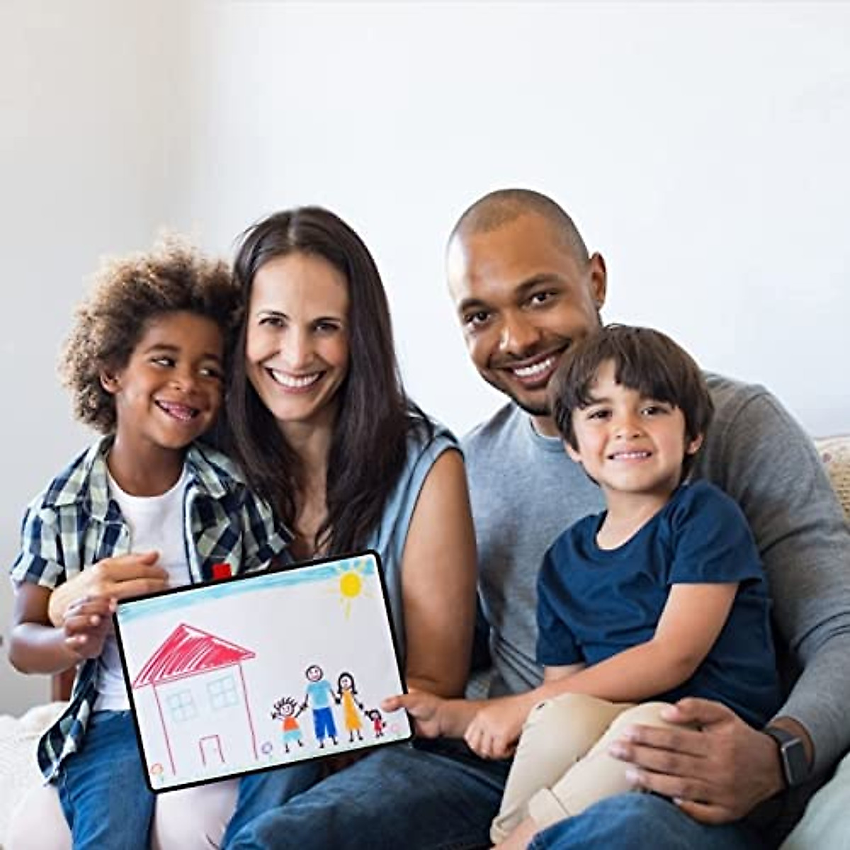 iNenya Portable Small White Board, 12" x 9" Magnetic Dry Erase Board with Stand, Desk Whiteboard for Kids Drawing, Comes with 1 Marker with Eraser for Clear, (Black)