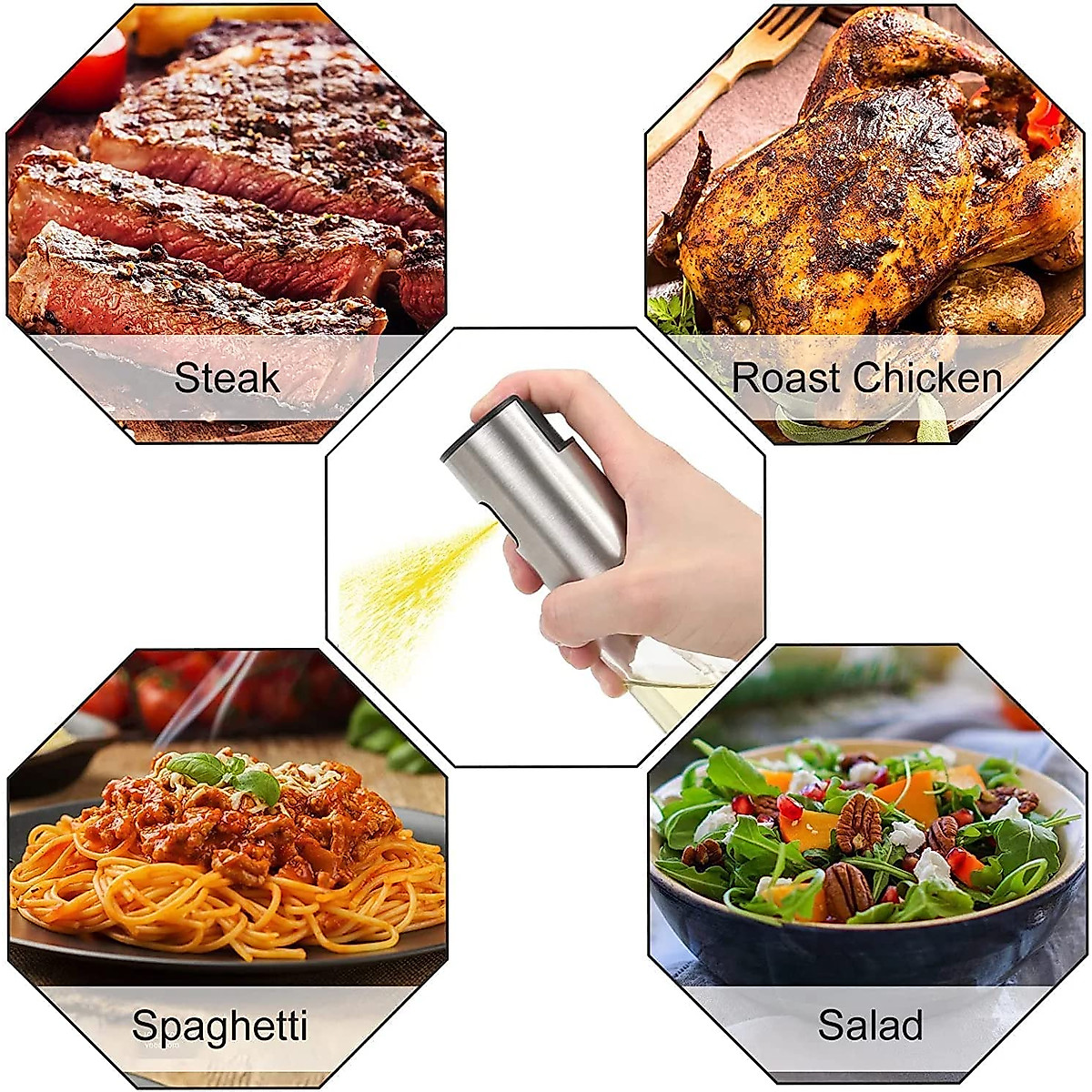 Hweryho Oil Sprayer for Cooking, Olive Oil Sprayer Mister, 105ml Olive Oil Spray Bottle, Olive Oil Sprayer for Air Fryers, Oil Sprayer, Olive Oil Spray for Salads, Barbecues, Kitchen Baking,Salad,BBQ