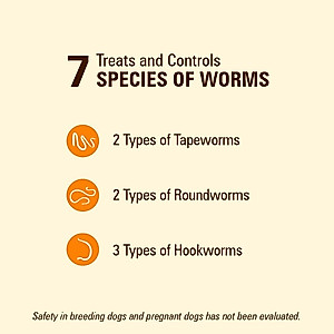 Sentry Worm X Plus 7 Way DeWormer Small Dogs (6 Count), Pack of 3