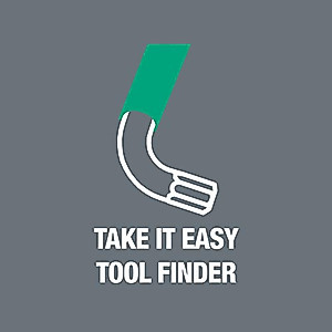 Wera 05024179001 Torx L-Key Set 967 Sl/9 with Holding Function,MULTI