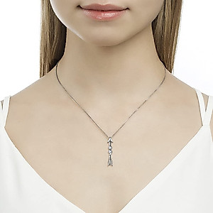 I am enough Semicolon Necklace 925 Sterling Silver Inspirational Arrow Pendant Mental Health Jewelry for Women