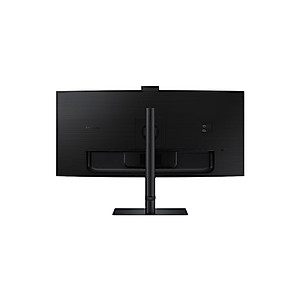 SAMSUNG 34” ViewFinity S65VC Series Ultrawide QHD Curved Monitor, Built-in FHD Camera, HDR10, 100Hz, 350 nit, USB- C, Adjustable Stand, Intelligent Eye Care, LS34C654VANXGO, Black