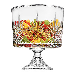 Godinger Dublin Gourmet Trifle Bowl, Clear